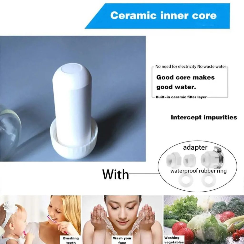 Cleanable ceramic cartridge water faucet tap purifier with filter ...