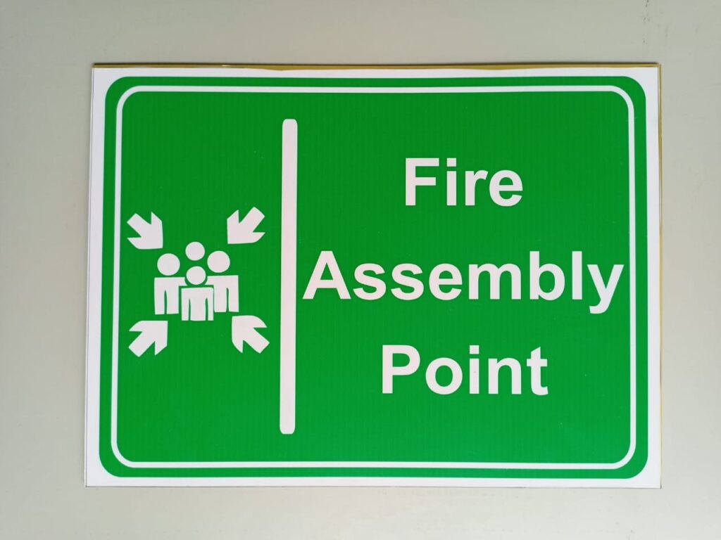A2 Assembly Point Signage - Safety sasa